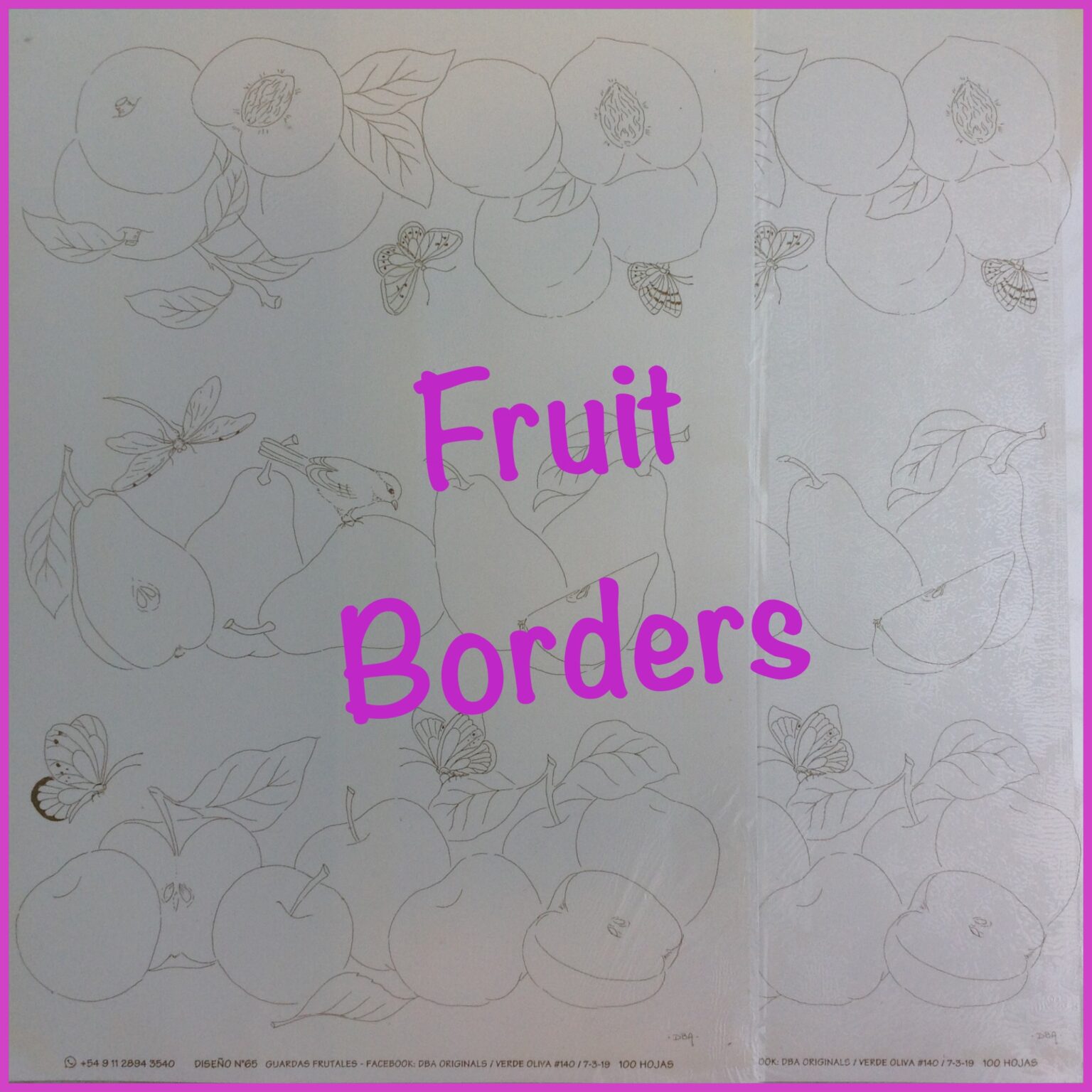 CP65 Fruit Borders (Guardas Frutales) – DBA Originals