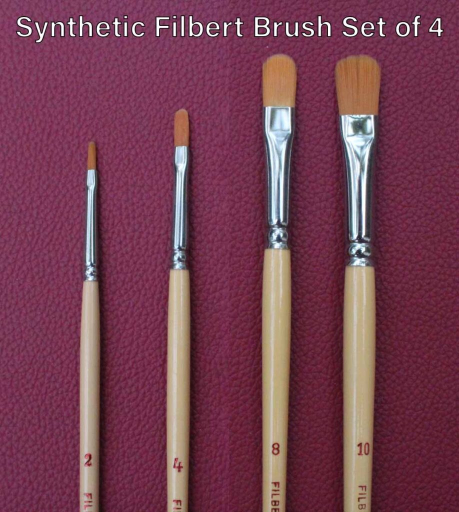 Josephine Synthetic Filbert Brush Set of 4 – DBA Originals